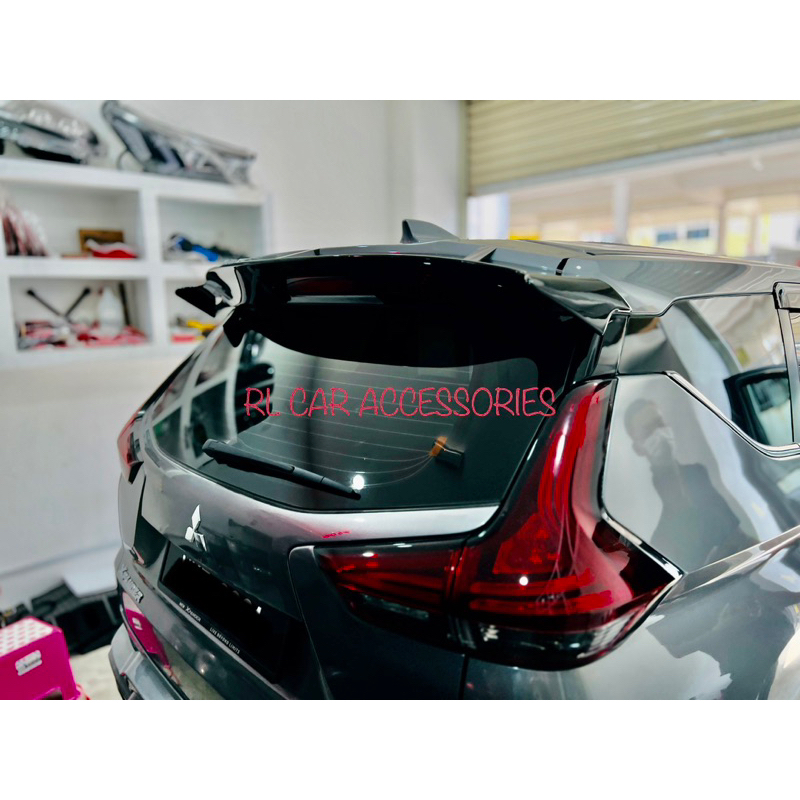 Mitsubishi xpander sport style rear roof top spoiler lip bodykit body ...