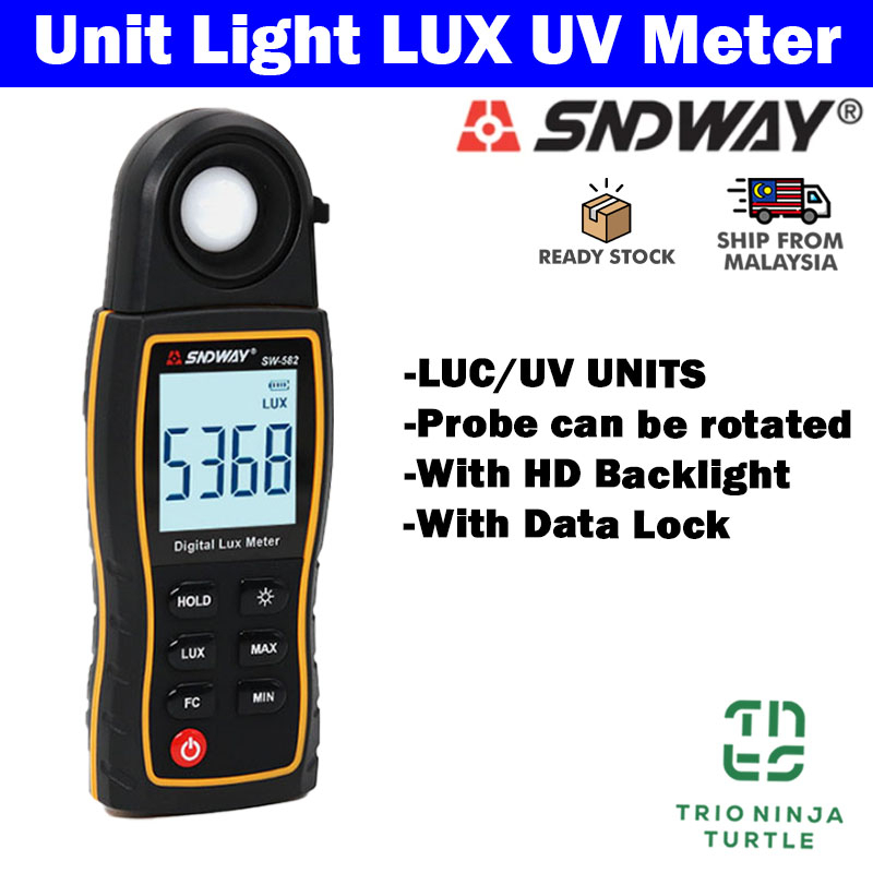 SNDWAY SW582 Unit Light Lux Uv meter Photometer For Professional ...