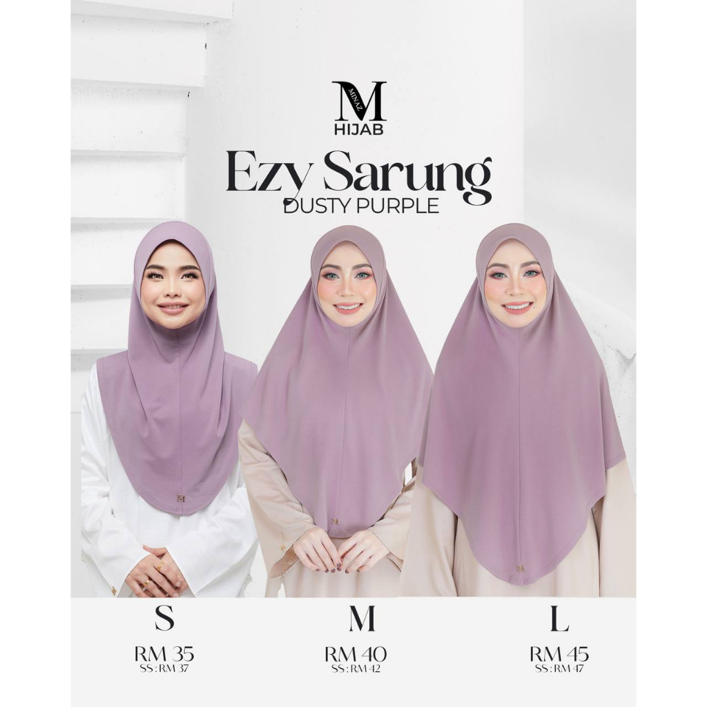 [NEW ARRIVAL] Minaz Hijab Ezy Sarung Original HQ/ Tudung Sarung | Shopee Malaysia