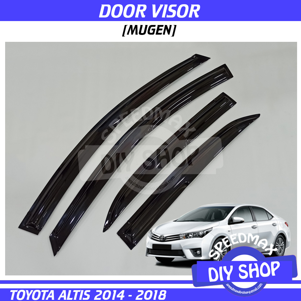 Toyota Altis Camry Door Visor Mugen 2002 2003 2004 2007 2008 2009 2012 ...