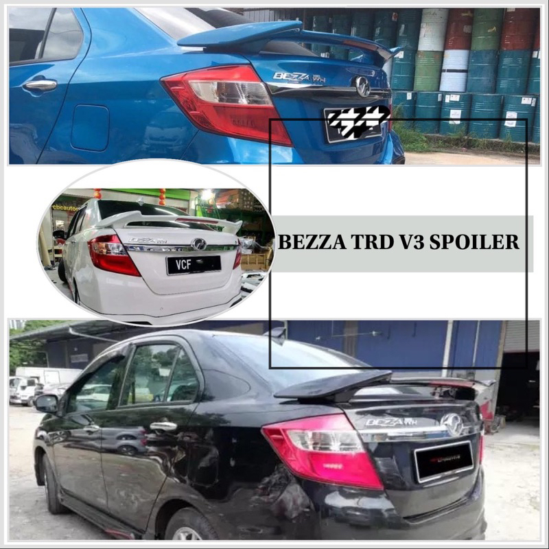 Perodua bezza trd v3 spoiler ABS | Shopee Malaysia