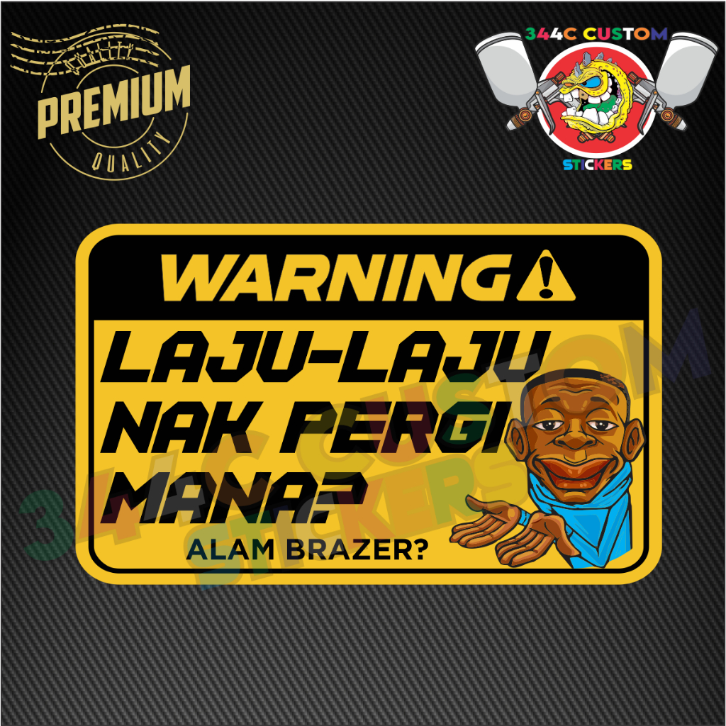 Sticker Kereta Motor Laju Nak Pergi Mana Sticker Honda Wave 125r 125s ...