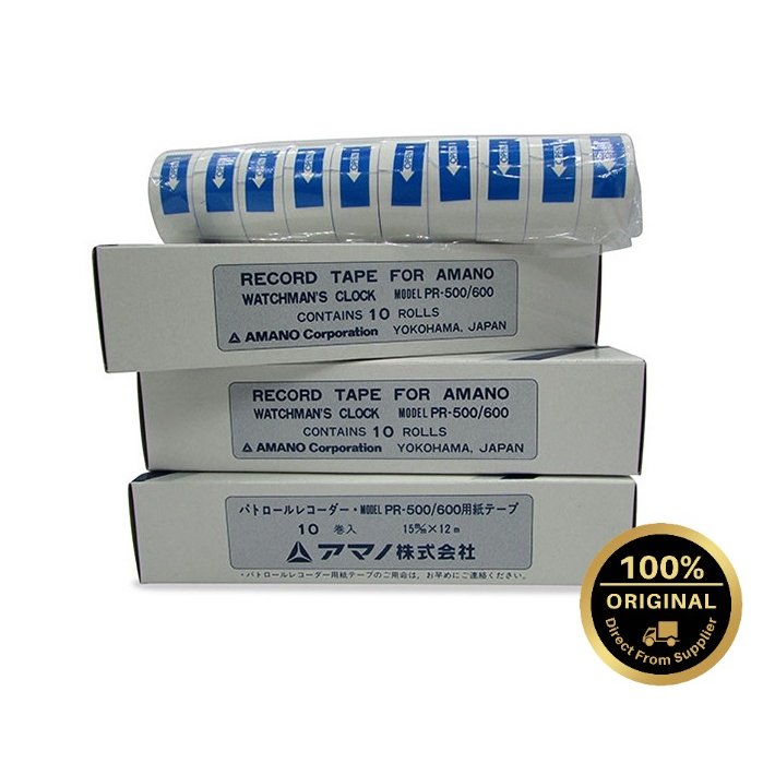 AMANO PAPER TAPE / AMANO PR600 WATCHMAN CLOCK PAPER ROLL(ORIGINAL ...