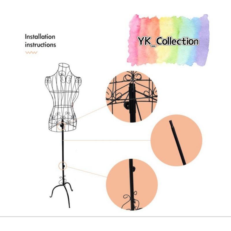 Mannequin Wire Torso Female/Patung Perempuan/半身女模特 | Shopee Malaysia