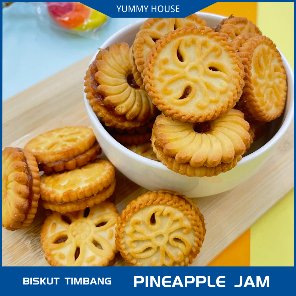 BISKUT TIMBANG / HUP SENG BISCUIT PINEAPPLE JAM/ BISKUT NENAS ...