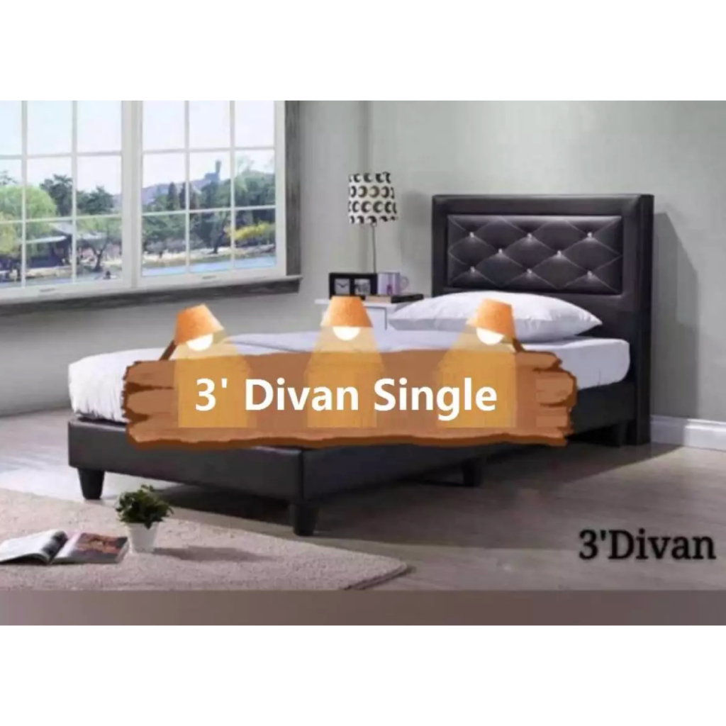 PVC Divan Single Size Bed Katil | Shopee Malaysia