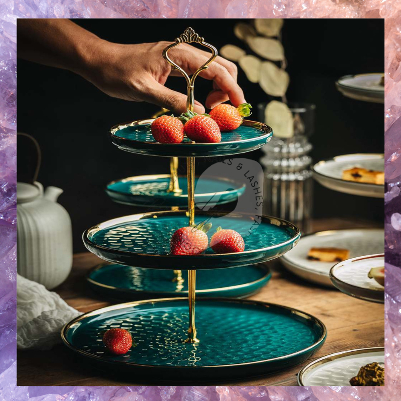 Luxury C eramic Multi Layers Afternoon Tea Plate Hi-Tea Fruit Dish ...