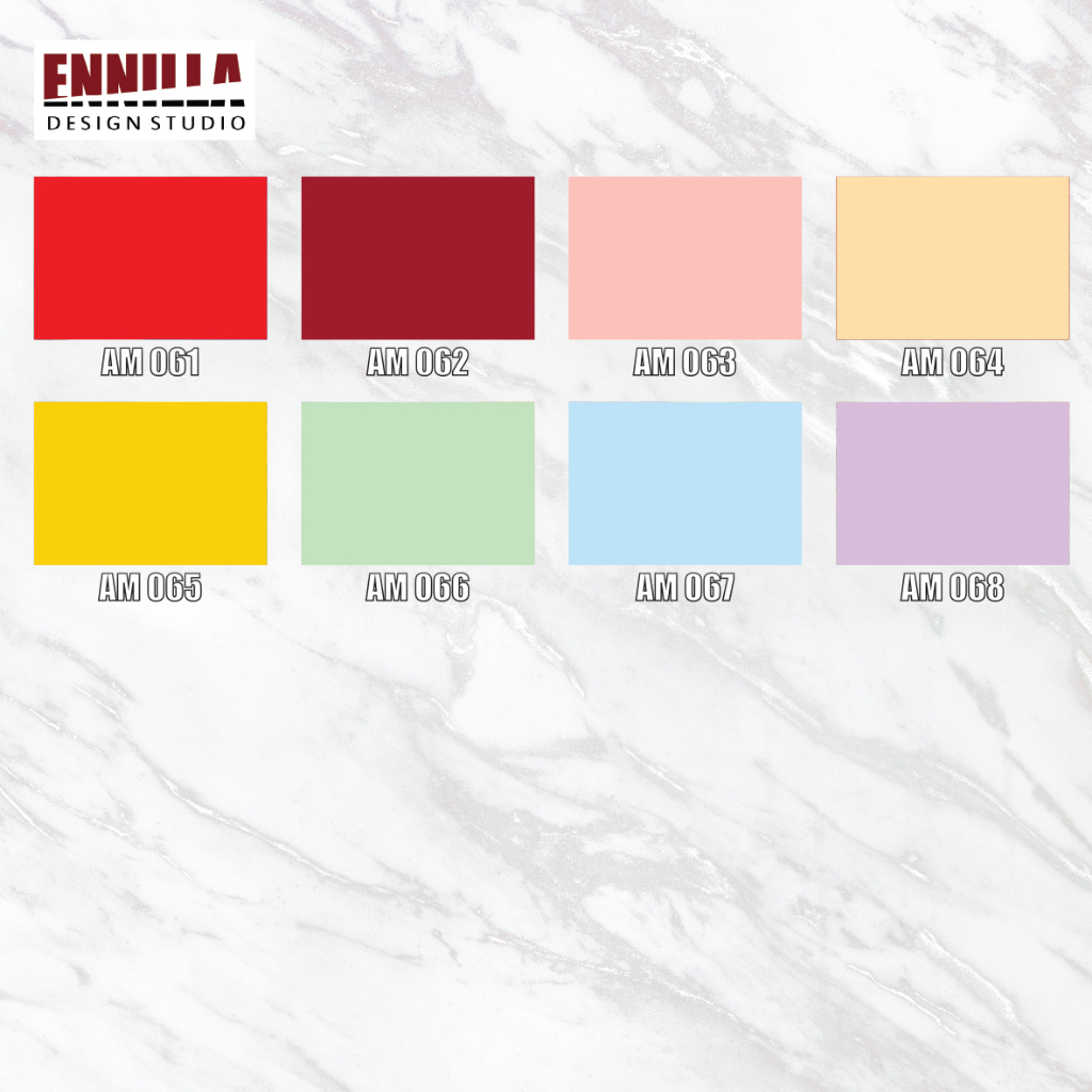 [PART 3] 280gsm & 380gsm Alas Meja Murid Kalis Air Corak Plain Pastel ...