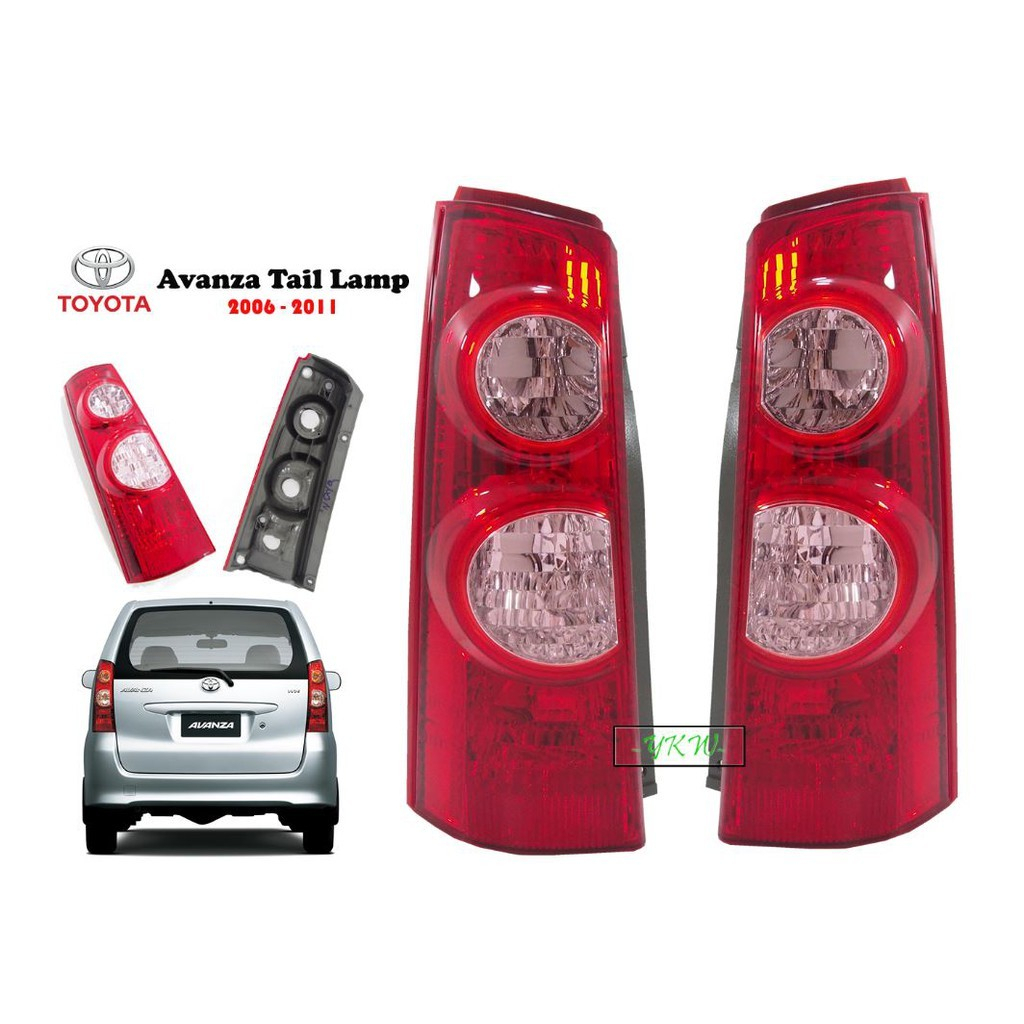 Toyota Avanza New Facelift Model 2006-2011 Rear Tail Lamp Light Lampu ...