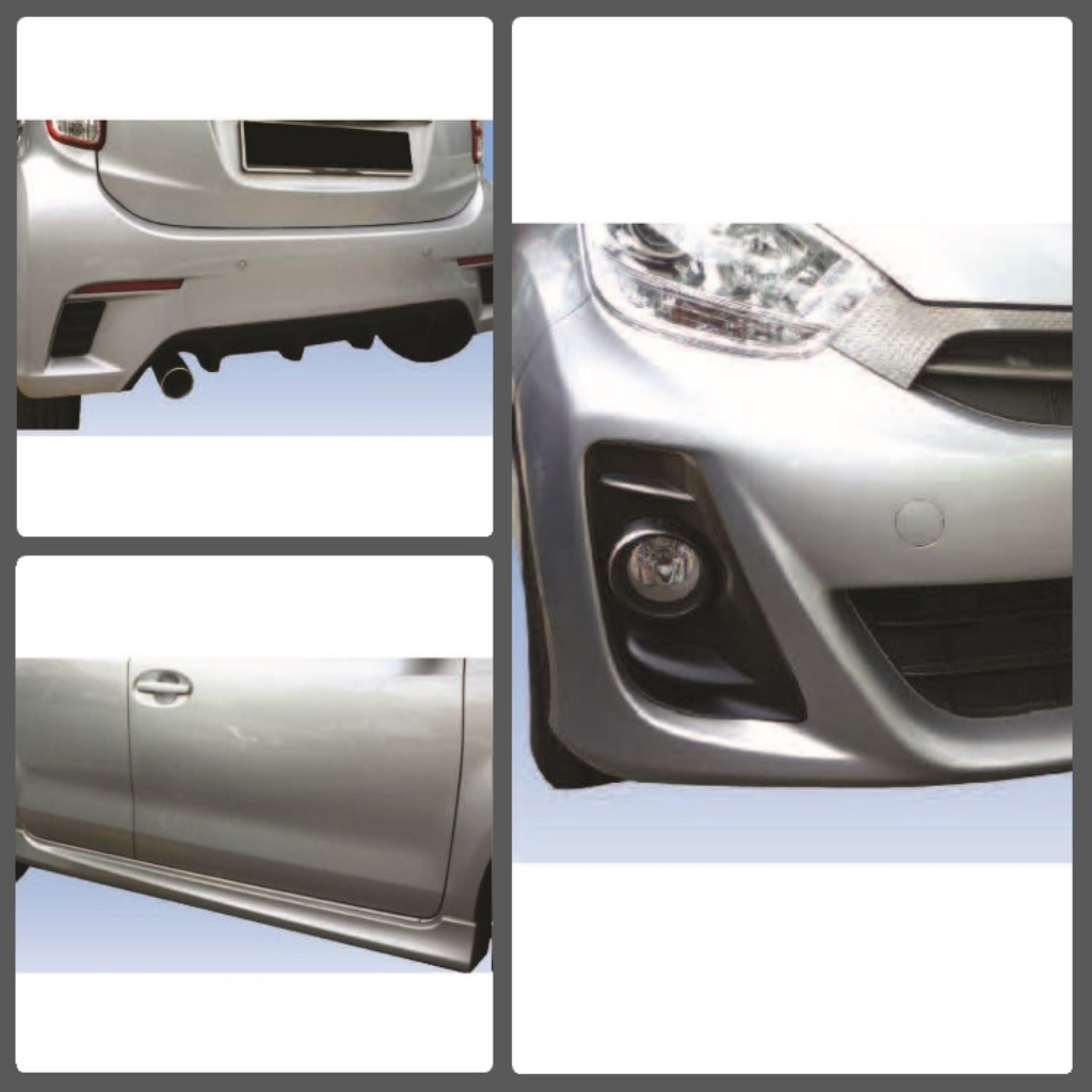 Perodua Myvi 2nd Generation Lagi Power Lagi Best SE Skirting Body Kit ...