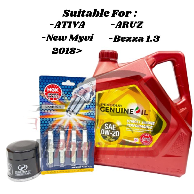 Perodua Engine Oil 0w20 Fully Synthetic Minyak Hitam Perodua Bezza New ...