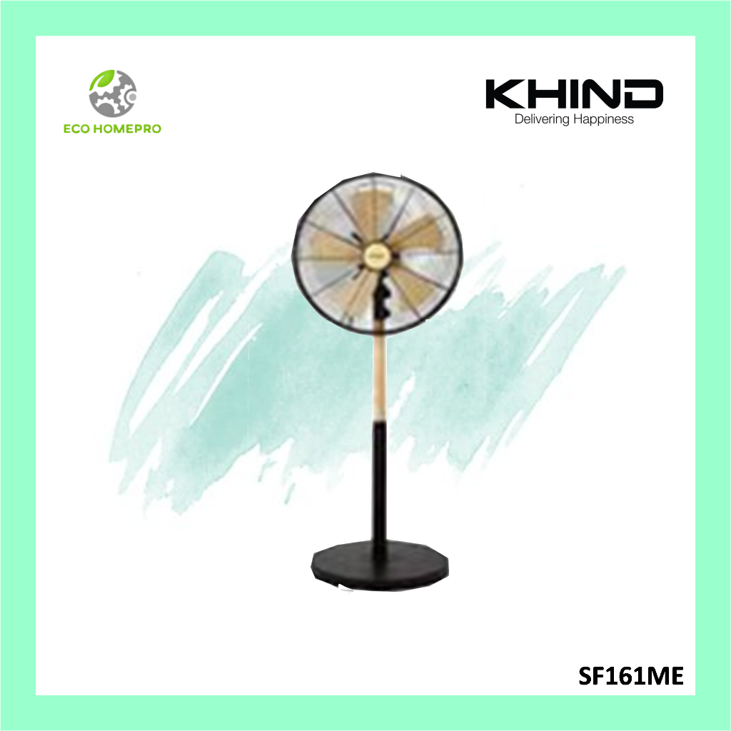 Khind 16" Wooden Type Stand Fan Sf161me | Shopee Malaysia