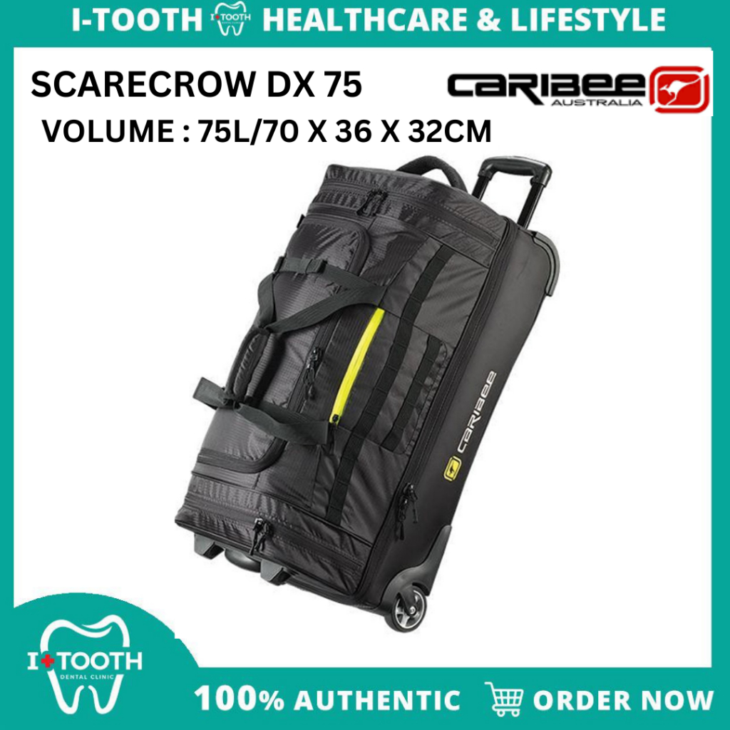 Caribee Scarecrow DX70 - Premium Multiple Storage Pockets Beg Roda ...