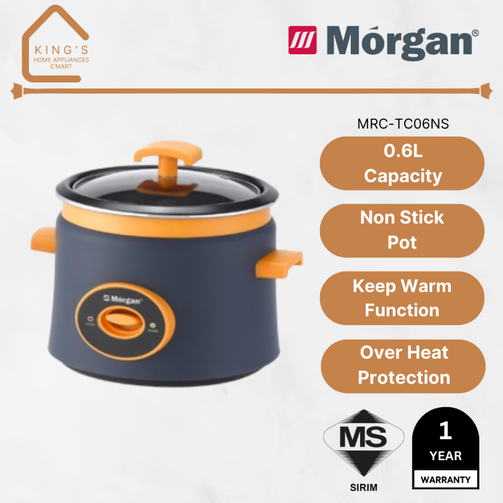 [NEW MODEL] MORGAN 0.6L/1L Rice Cooker - MRC-TC06NS / MRC-TD610NS ...