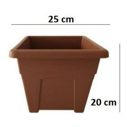Plastic Square Flower Pot (25cm x 25cm x 20cm) | Shopee Malaysia