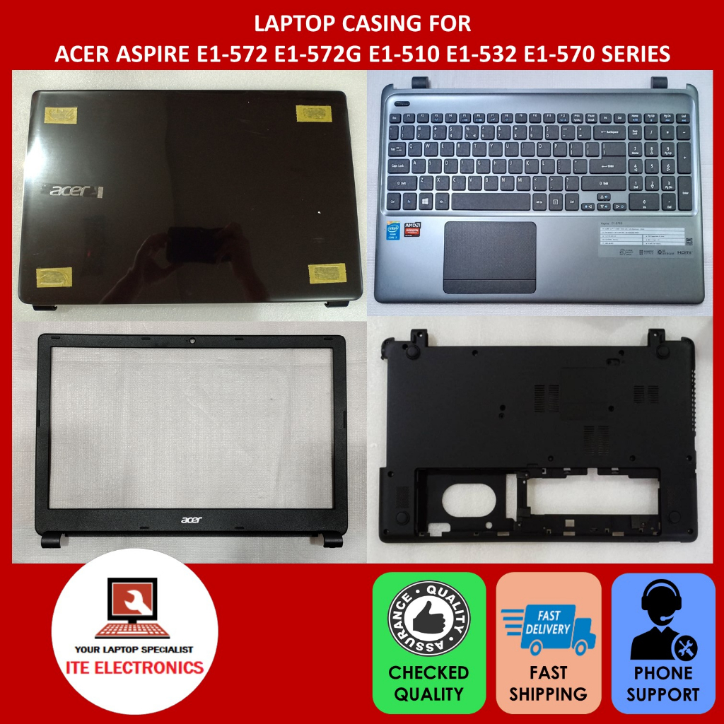 ACER ASPIRE E1-572 E1-572G E1-510 E1-532 E1-570 SERIES LAPTOP FRONT ...