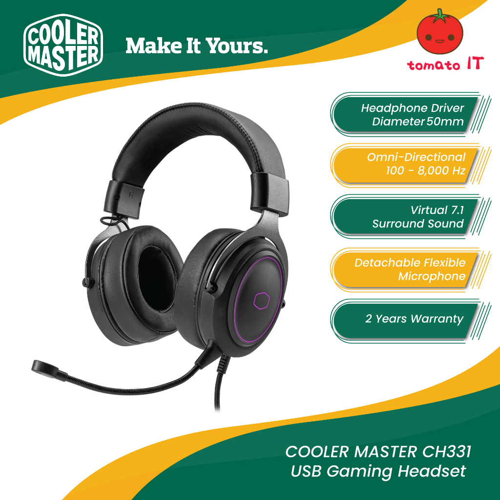 COOLER MASTER CH331 USB Gaming Headset | Shopee Malaysia