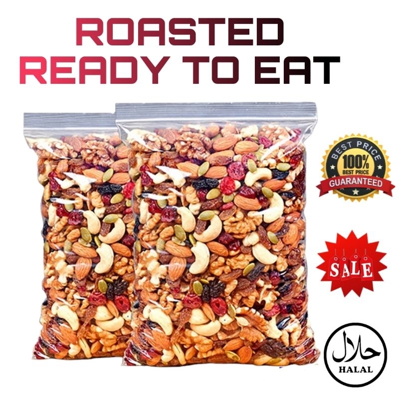 Roasted Daily Nuts Mixed 250gm/500gm/1000gm.1kg/. Ready Stock. | Shopee ...