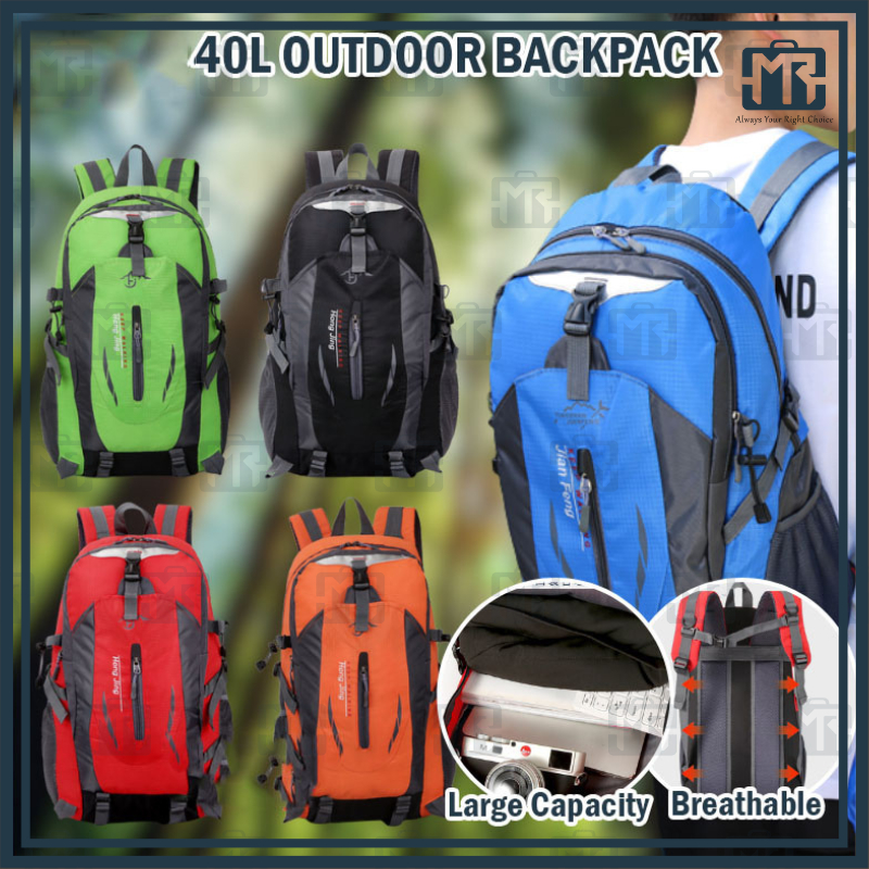 (40L)MR Travel Outdoor Waterproof Hiking Men Backpack Casual Sports Bag ...