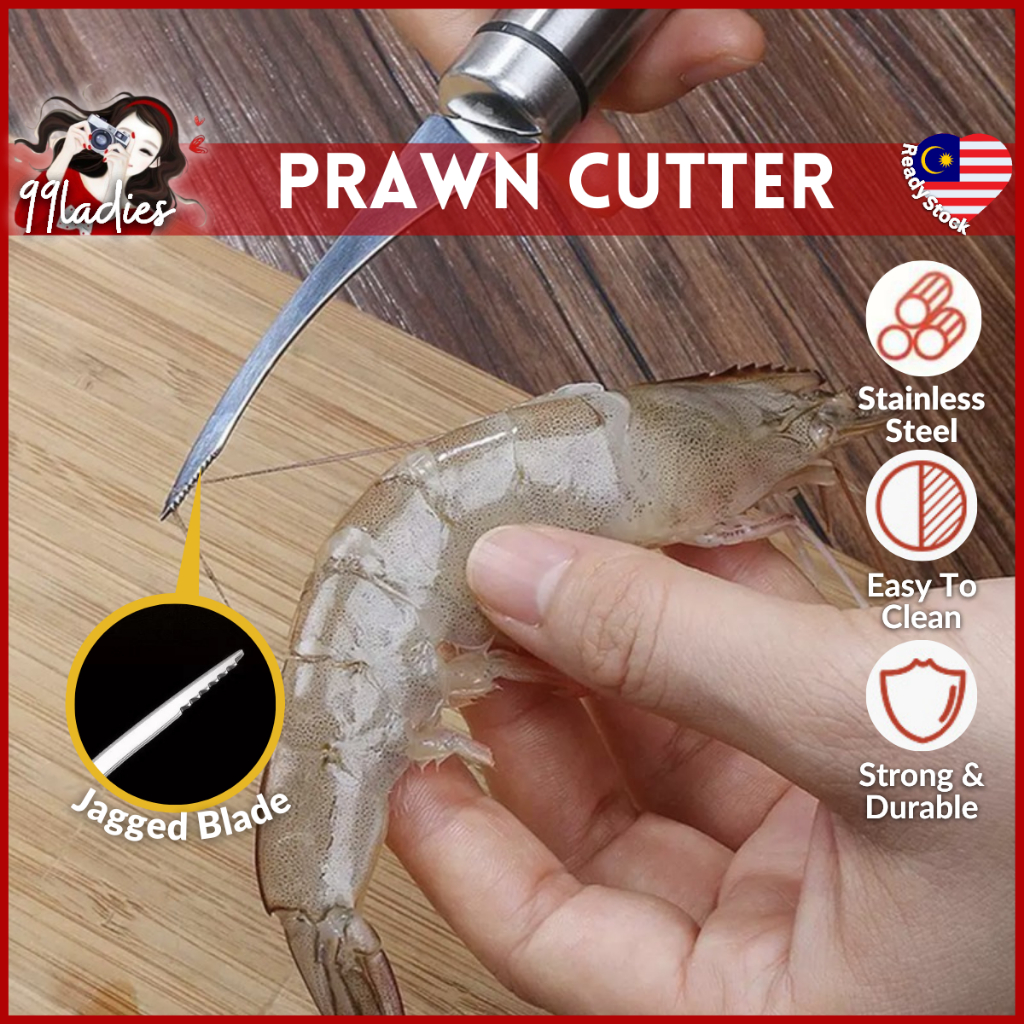 Stainless Steel Shrimp Opener to Shrimp Line Clean up Prawn Cutter ...