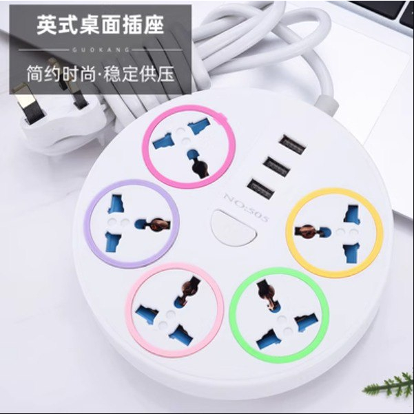 2M Round desktop socket home creative with USB patch panel multi-hole ...