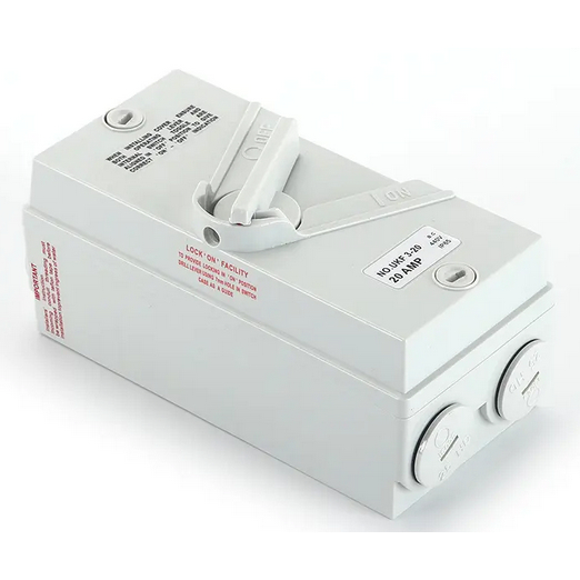 WATERPROOF ISOLATOR SWITCH 20A / 35A / 63A IP66 OUTDOOR | Shopee Malaysia