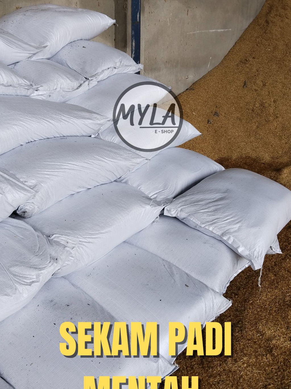 Sekam Padi Mentah 1 Guni 55L Rice Husk Gred A Kualiti Baik Kering ...