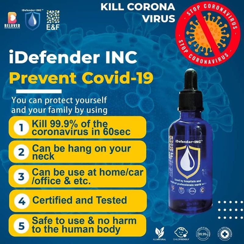 iDefender INC16K IONIC NANO COPPER 50ml (100% authentic) | Shopee Malaysia