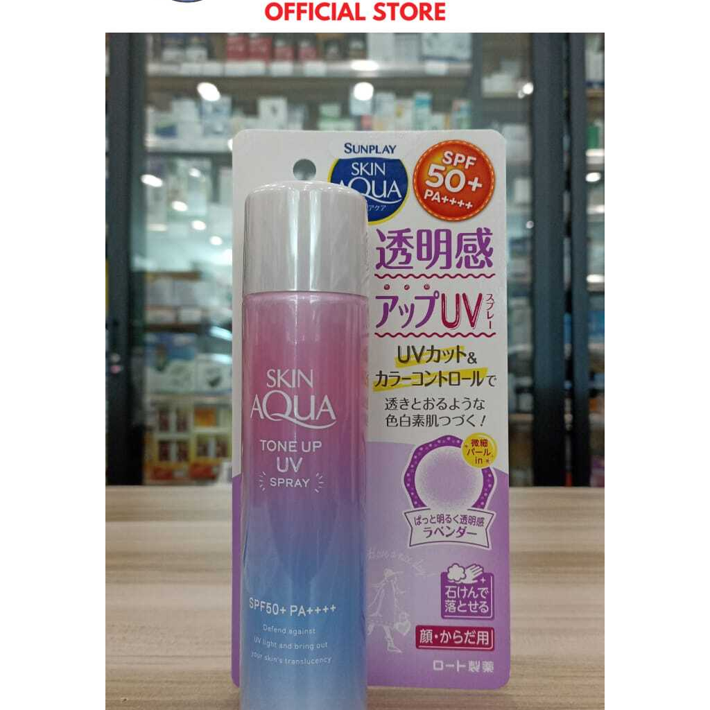 SUNPLAY SKIN AQUA TONE UP UV SPRAY SPF50 PA++++ 70G | Shopee Malaysia