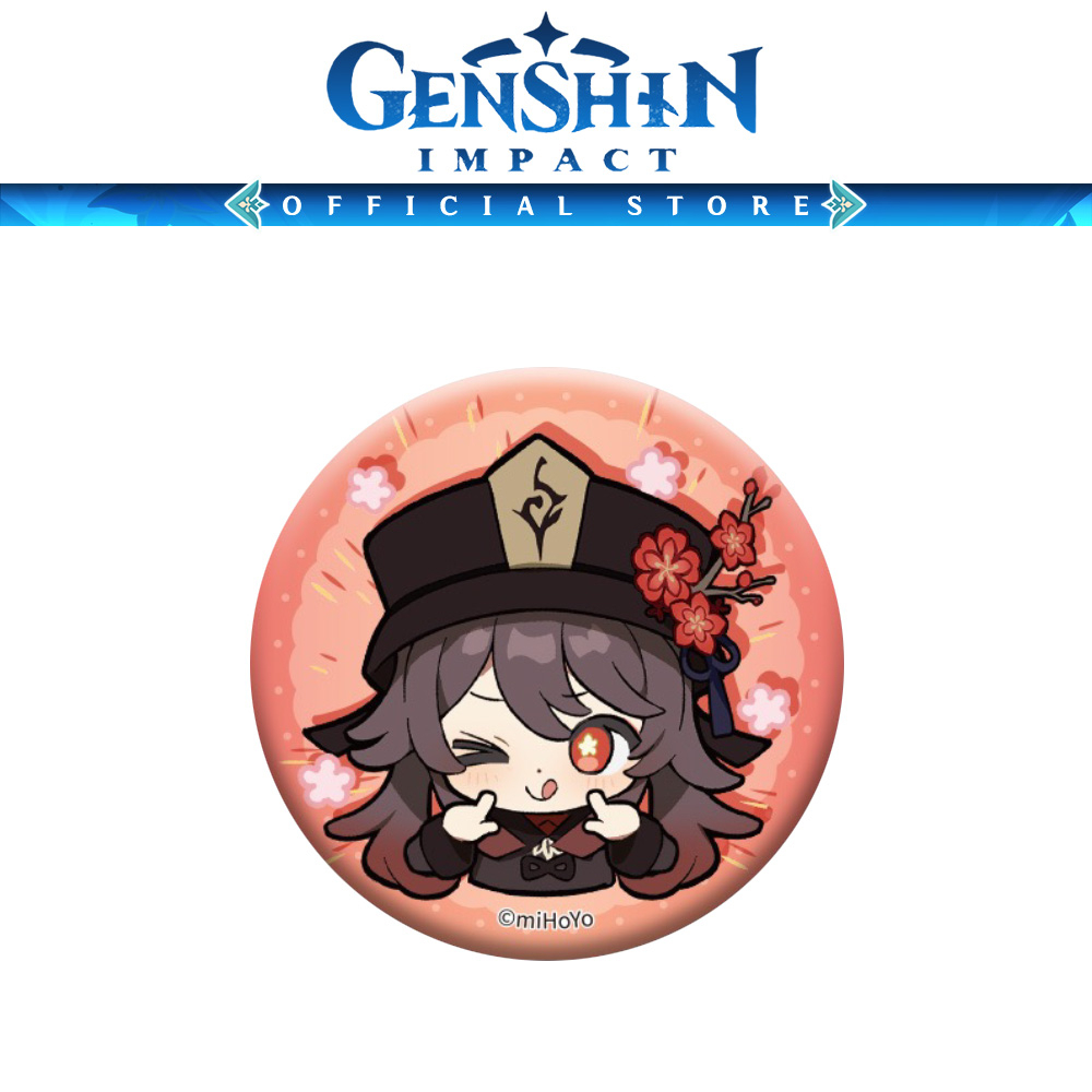 miHoYo Genshin Impact Can Badge Chibi Sticker Series - Hutao | Shopee ...