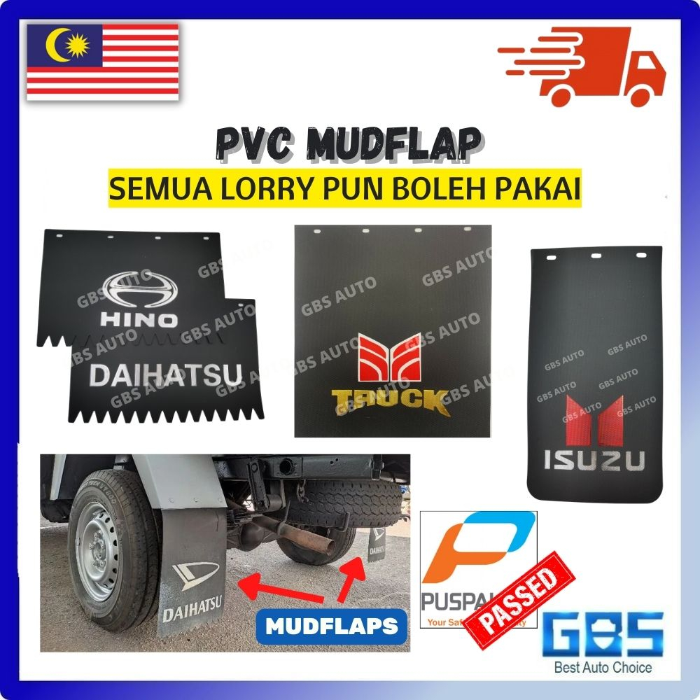 GBS CAR LED PVC MUDFLAP LORRY 1TON 3TON 7TON MUDFLAP FRONT AND REAR ...