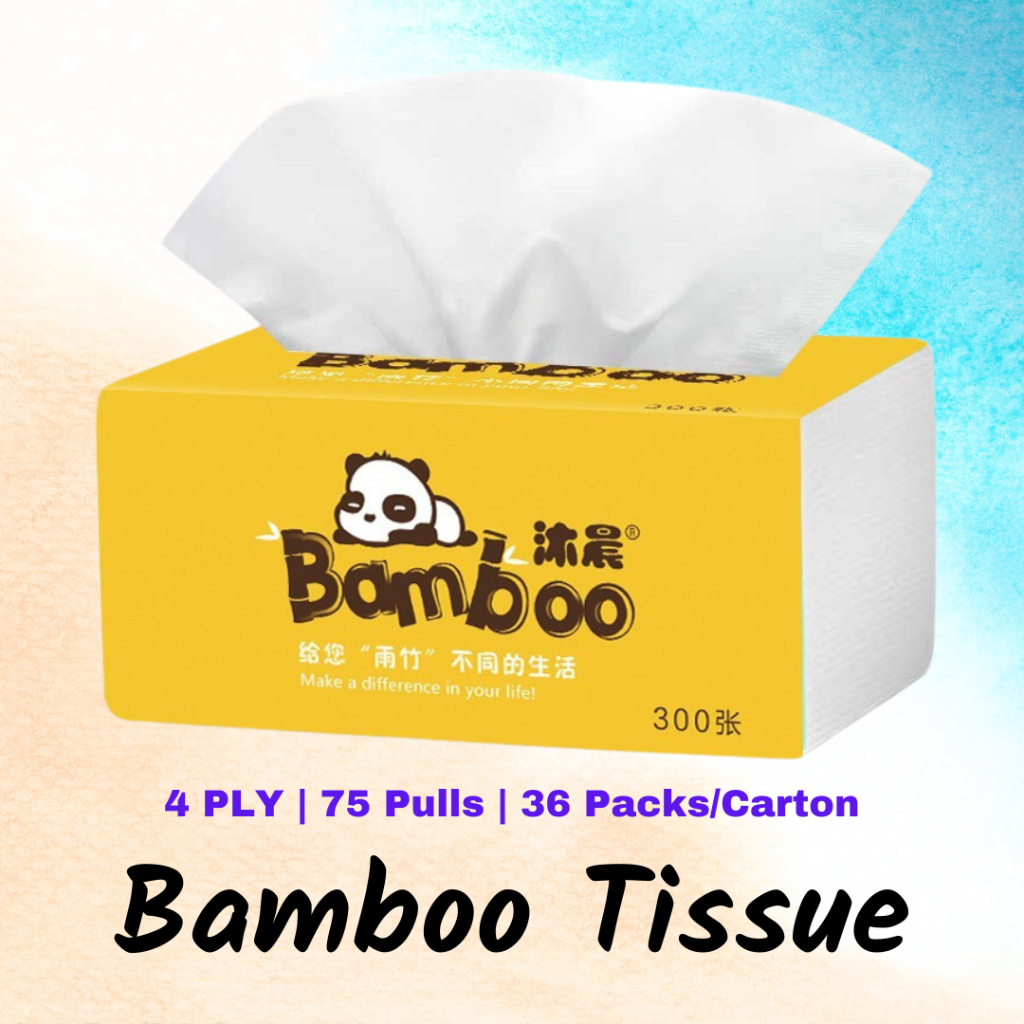 [KL BORONG] Bamboo Tissue / 75 pulls / 4 Layers - Soft Facial Tissue ...