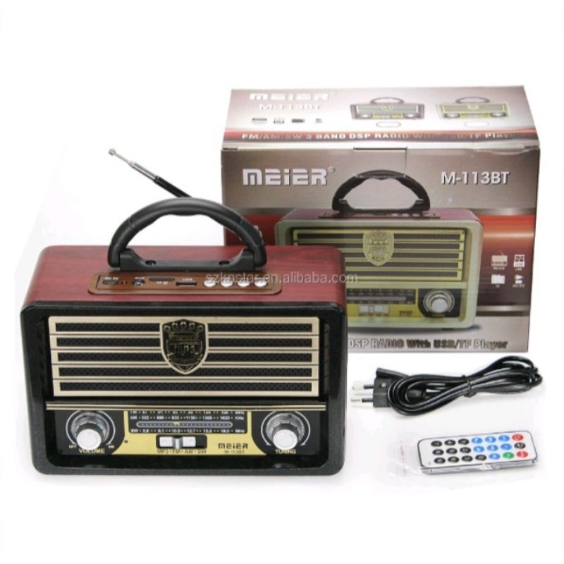 [[READY STOCK]]RADIO BRAND MEIER M-113BT CLASSIC STYLE,VINTAGE, ANTIQUE | Shopee Malaysia