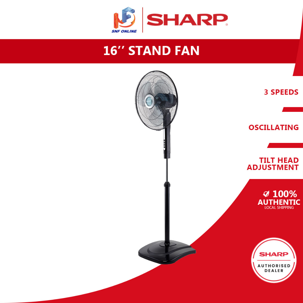 Sharp Stand Fan 16“ PJS169GY | Shopee Malaysia