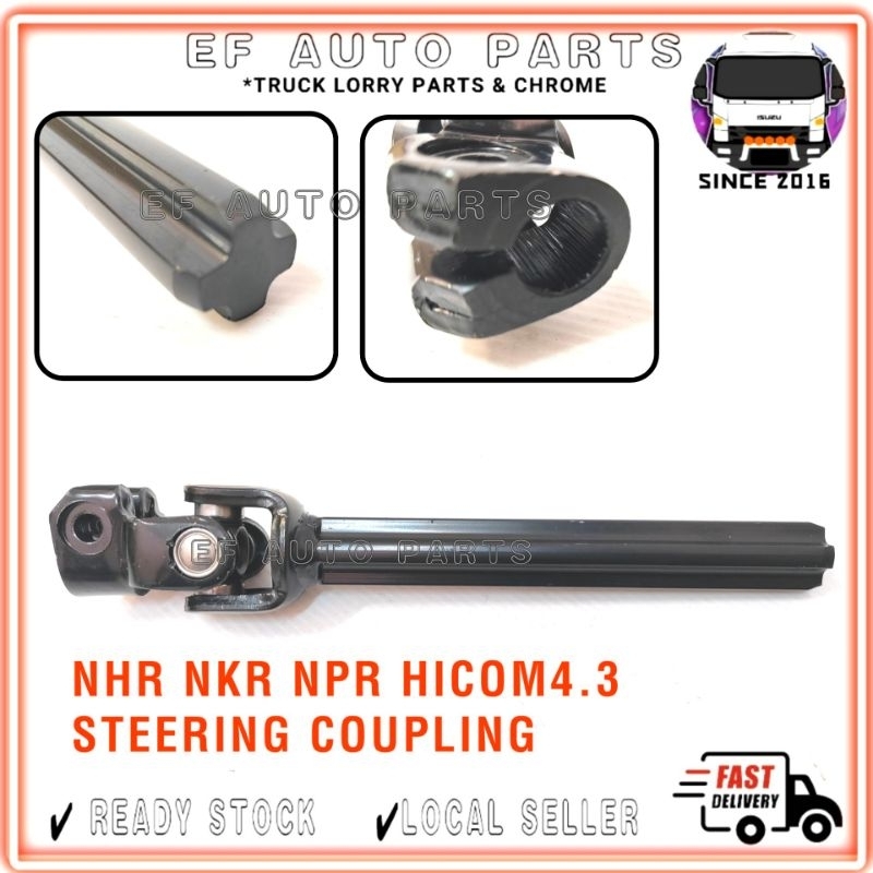ISUZU NHR NKR NPR HICOM 4.3 STEERING SHAFT COUPLING MALE 9.5" 1TON 3TON ...