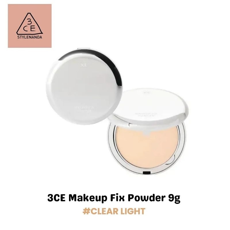 Original 3CE CLEAR LIGHT Makeup Fix Powder 9g | Shopee Malaysia