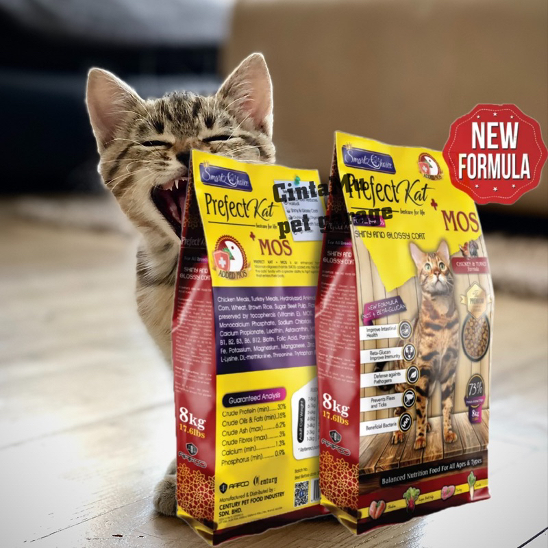 SMART CHOICE PREFECT KAT PREMIUM CAT FOOD 8KG MAKANAN KUCING DRY CAT ...