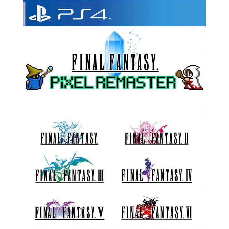 PS4 Final Fantasy Pixel Remaster Bundle Full Game Digital Download PS4 ...