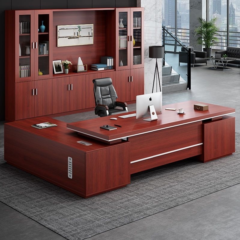 Office furniture combination boss desk simple modern executive desk ...