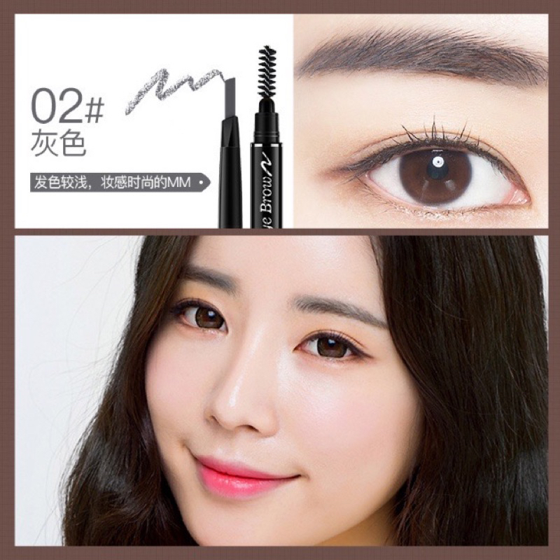 Double-ended eyebrow pencil/waterproof and sweat-proof double-ended ... Double-ended eyebrow pencil/waterproof and sweat-proof double-ended ...
