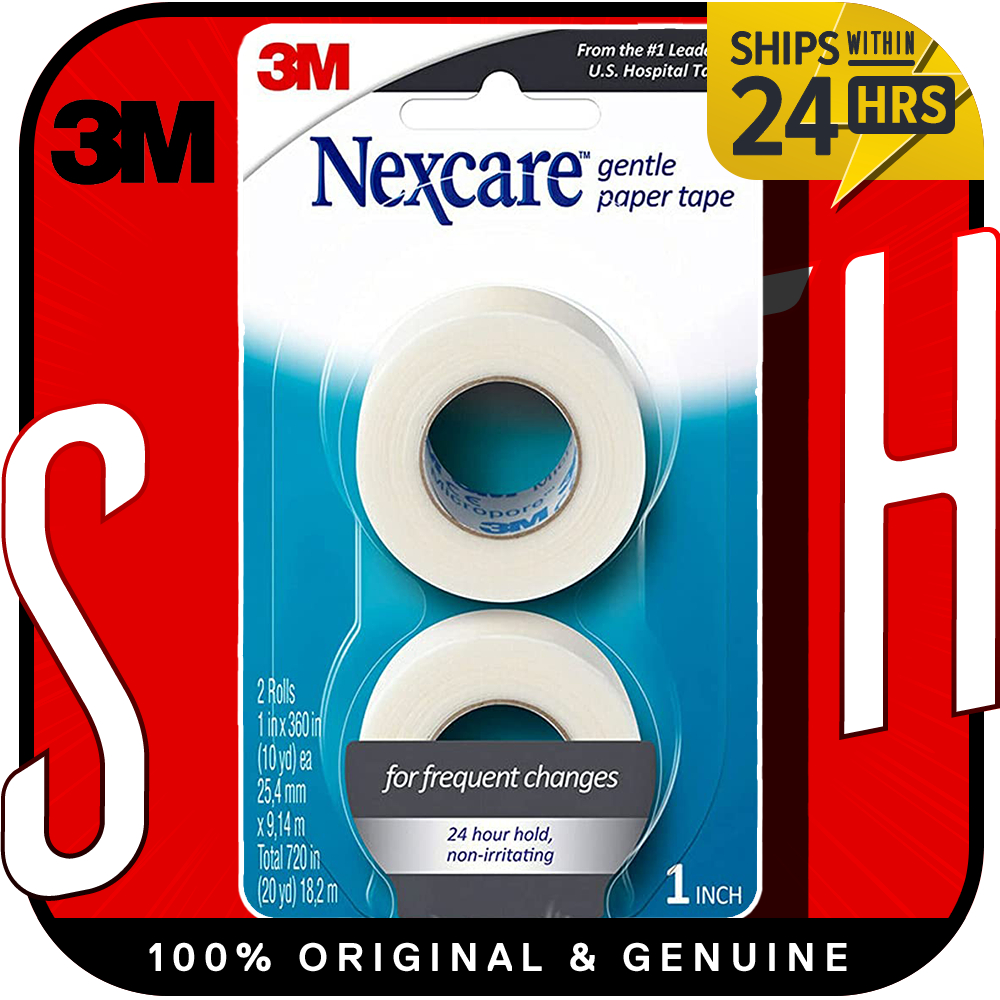 GENUINE 3M Nexcare Gentle Paper First Aid Tape, Ideal For Securing Gauze And Dressings | Shopee ...