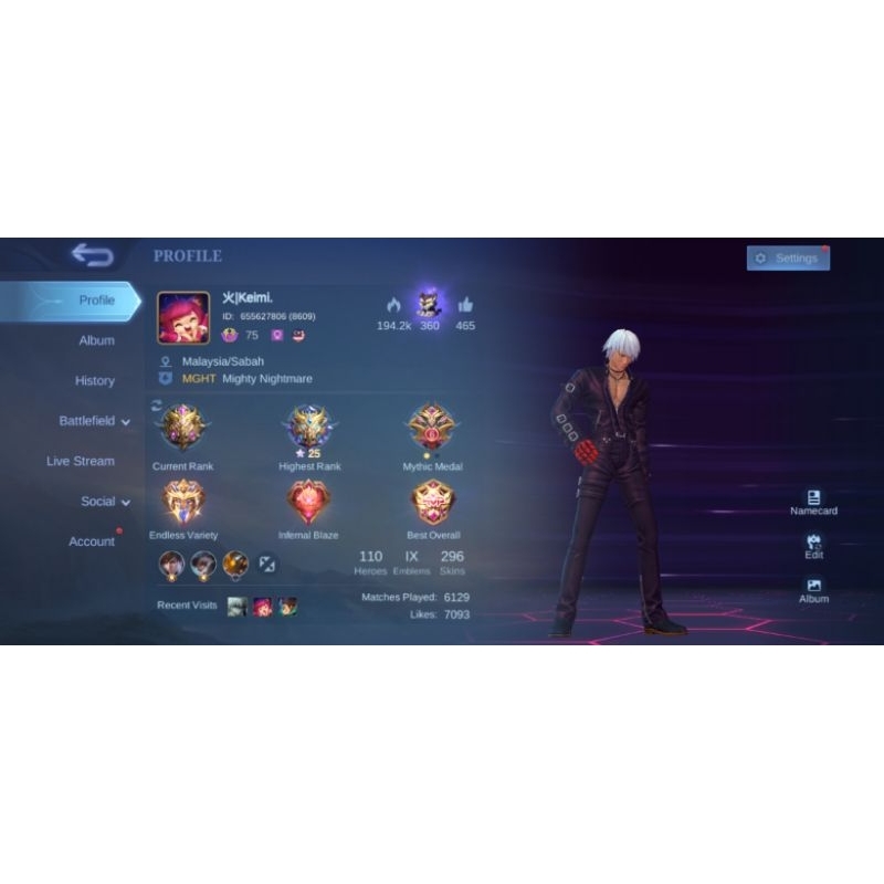Acc Mlbb Cheapest from me | Shopee Malaysia