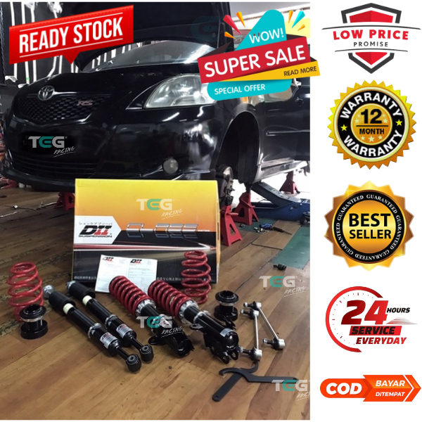 Toyota Vios 08-13" NCP93 DII Adjustable Suspension Set(Serviceable)Hi ...