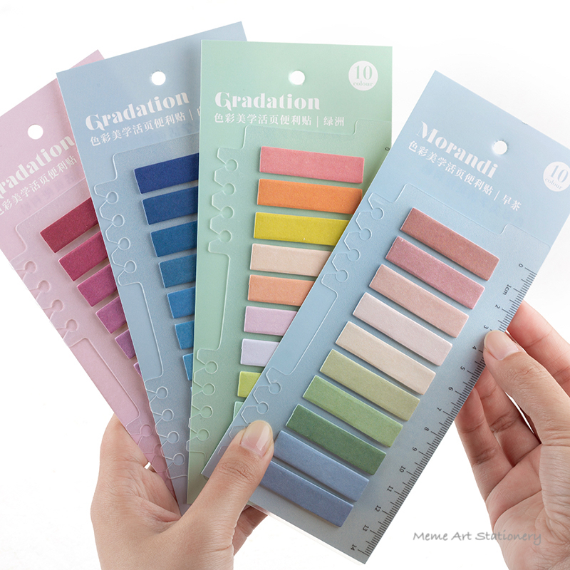 MEME Morandi Color Paper Material Special Dreamy Sticky Tab Marble ...