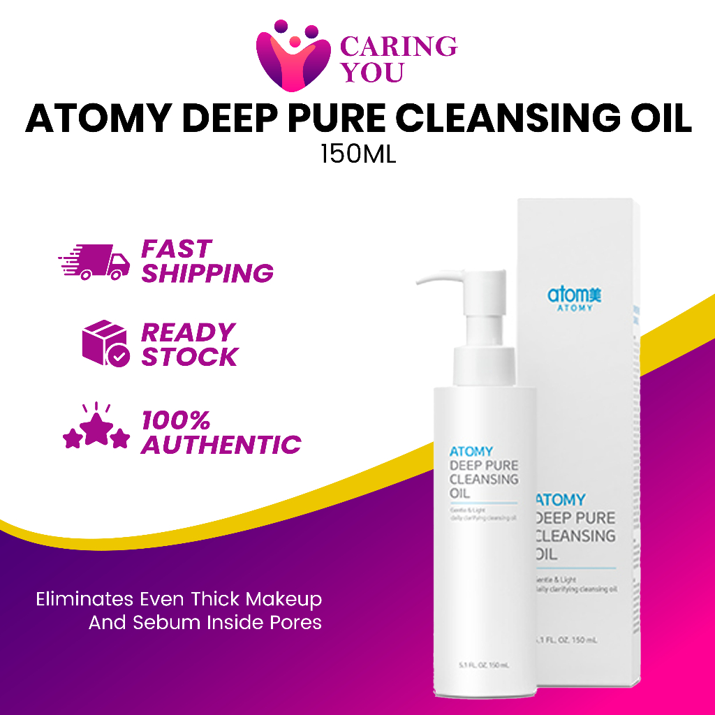 Atomy Deep Pure Cleansing Oil Skincare Face Wash Personal Care Pencuci ...