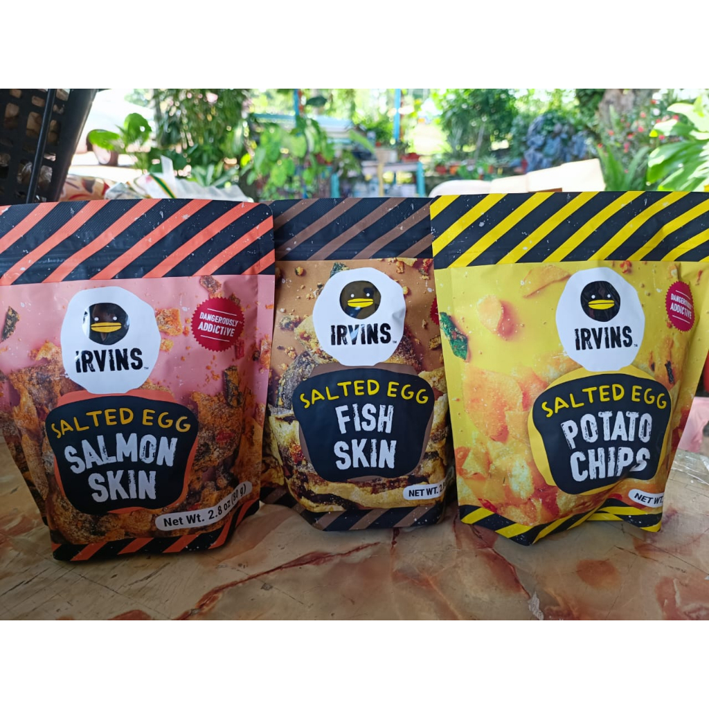 IRVINS SALTED EGG FISH SKIN (80G) / SALTED EGG SALMON SKIN (80G ...