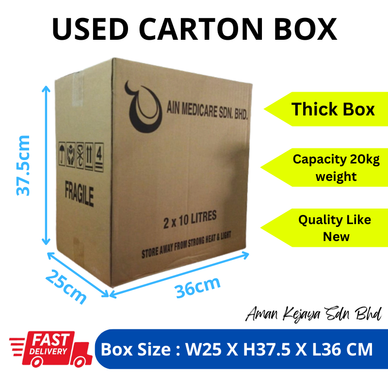 Recycle Carton Box Used Carton Box | Kotak Recycle Besar 二手纸皮箱 Ready ...