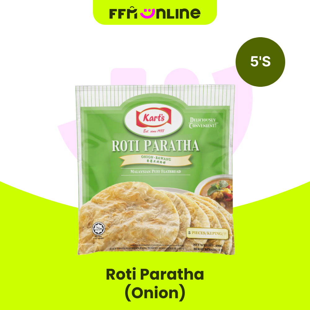 [Klang Valley Only] Kart's Roti Paratha Onion 5's | Shopee Malaysia