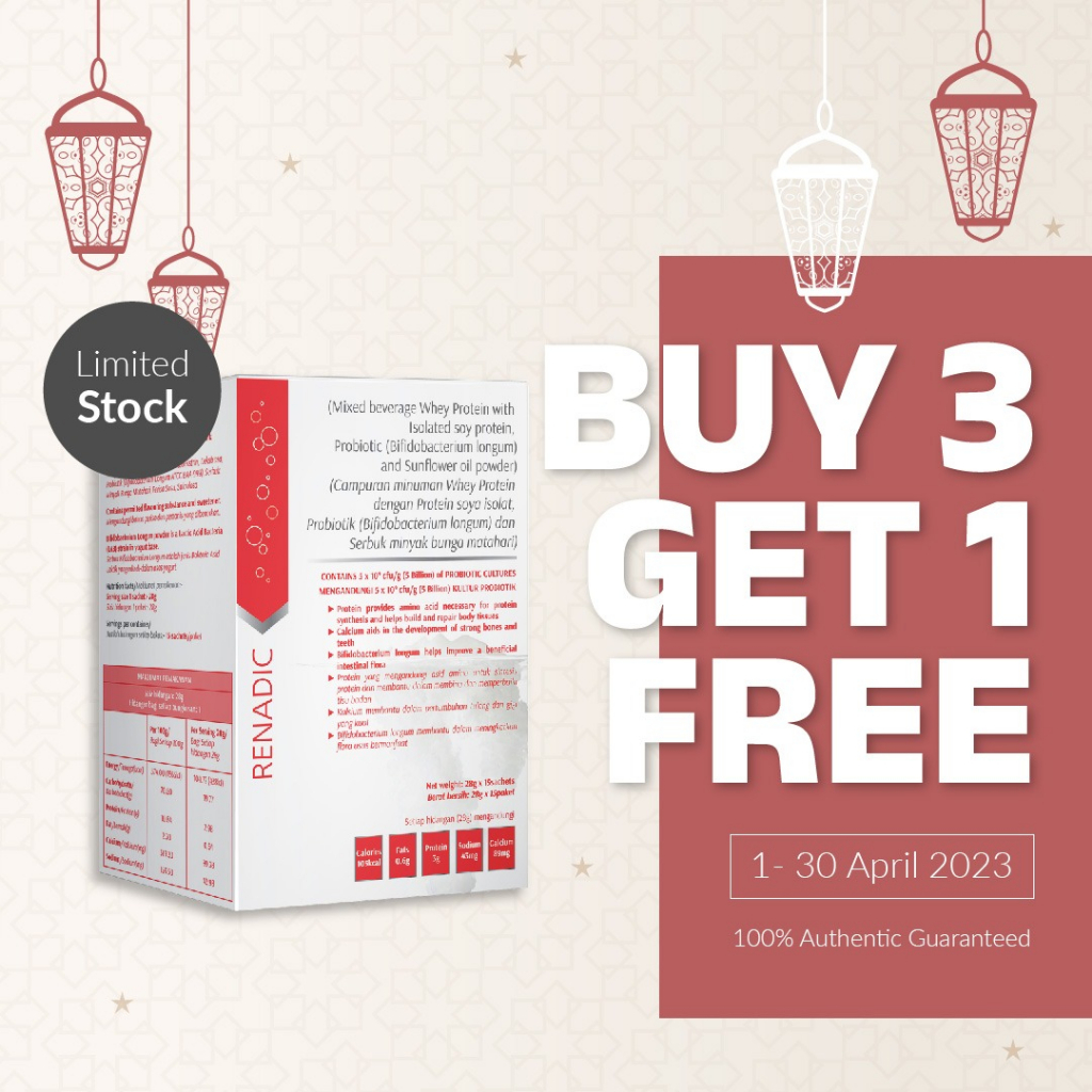 Renadic buy 3 free one 3 hours low protein drink essential amino acid ...