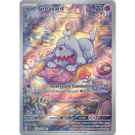 Pokemon TCG - Greavard - 214/198 - Illustration Rare | Shopee Malaysia